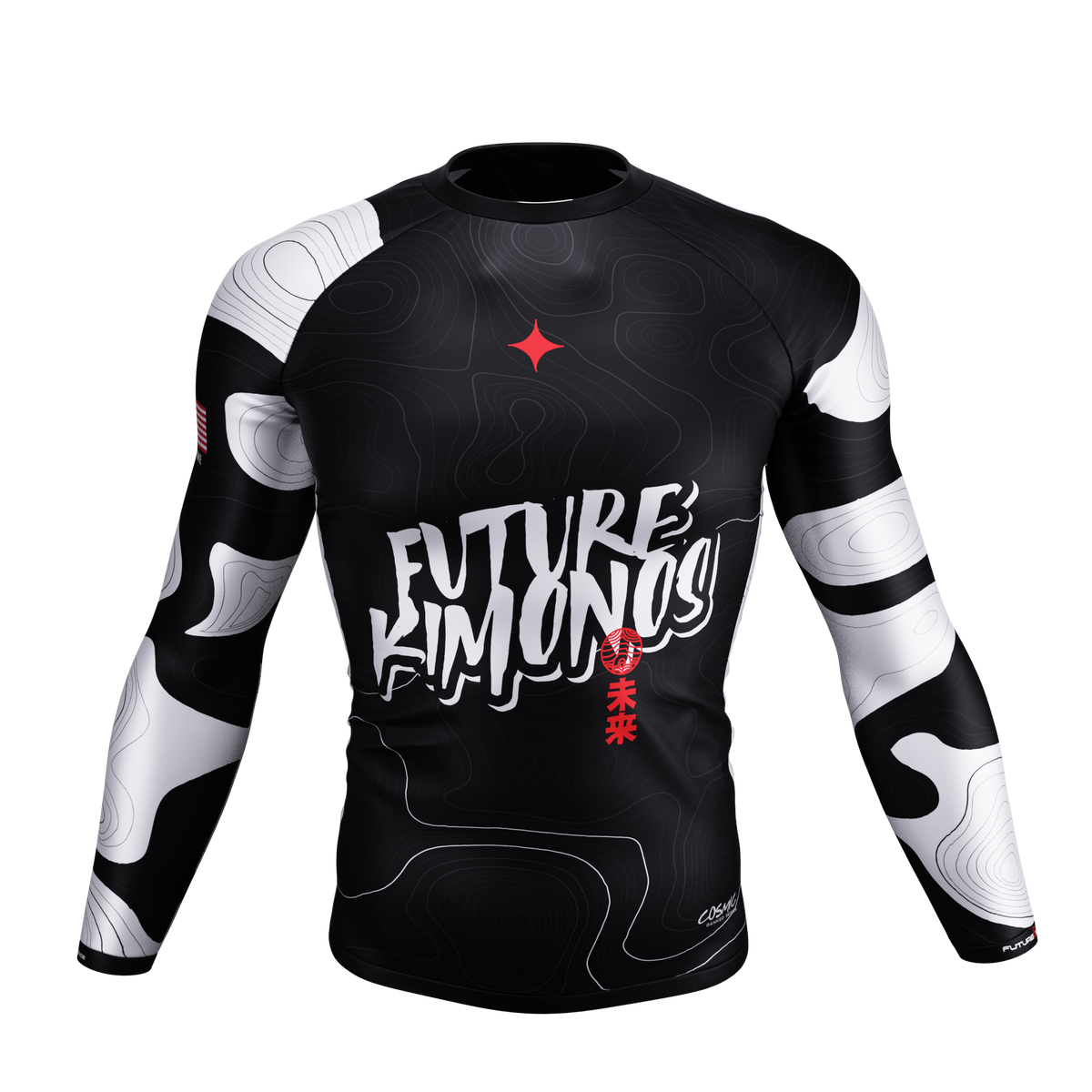 Cosmic Ranked Series - White Long Sleeve Rash Guard – EARN THE GLORY