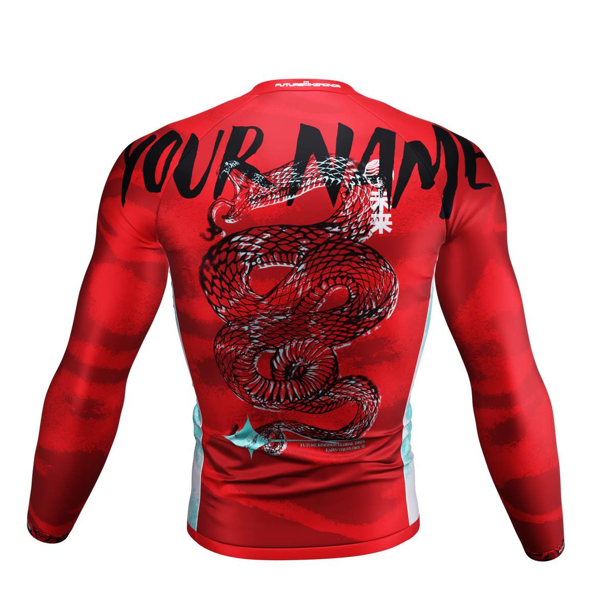 SERPENT CORE - Long Sleeve Rash Guard - Red – EARN THE GLORY